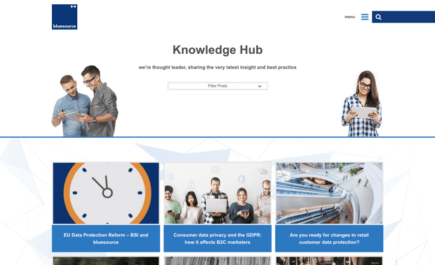 A New Website For IT Solution provider Bluesource - Fifteen
